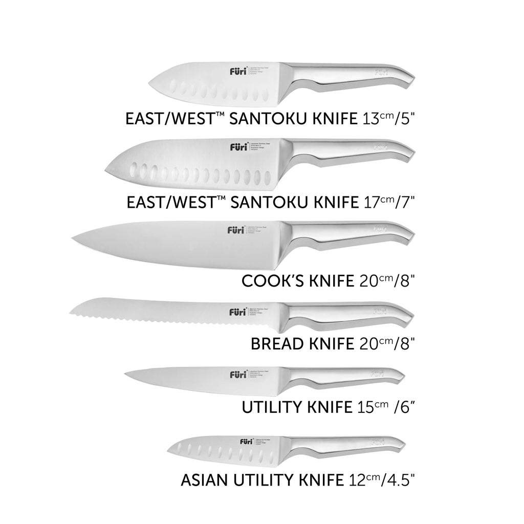 Stone Knife Block Set Flint Terrazzo 7 Piece – Furi