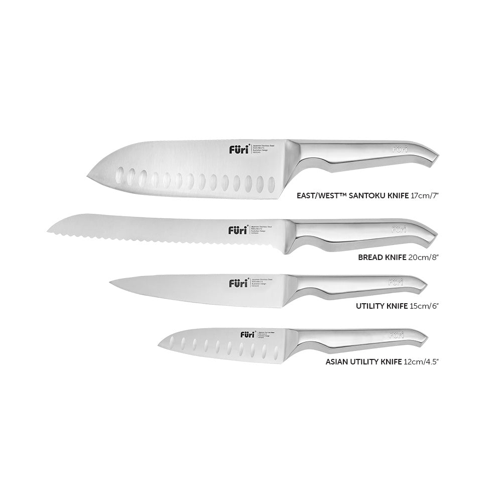 Stone Knife Block Set Azure Terazzo 5 piece – Furi